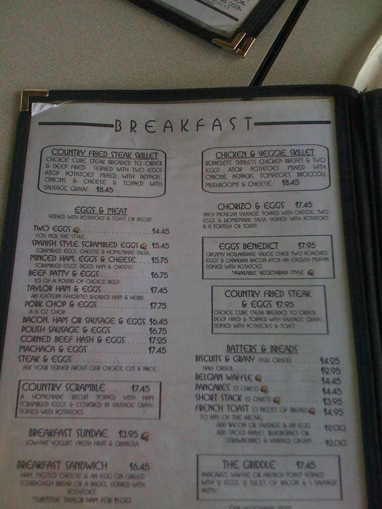 Menu at 40th Street Cafe, Phoenix