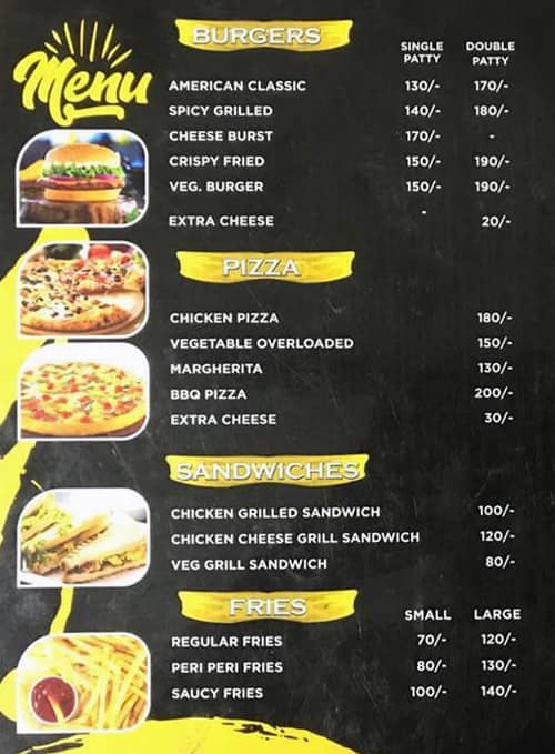 Menu of Bite's And Bean's, Attapur, Hyderabad
