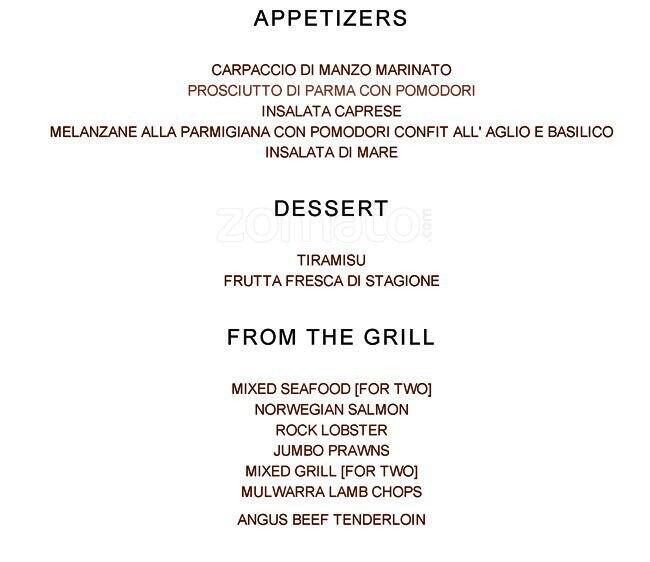 Pranzo - Waters Edge Menu,Menú para Pranzo - Waters Edge, Battaramulla ...