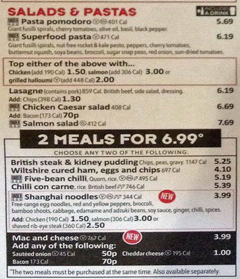Menu at The Whispering Moon pub & bar, Wallington