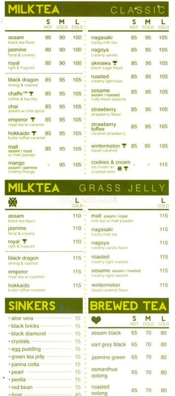 Serenitea Menu, Menu for Serenitea, Salcedo Village, Makati City ...