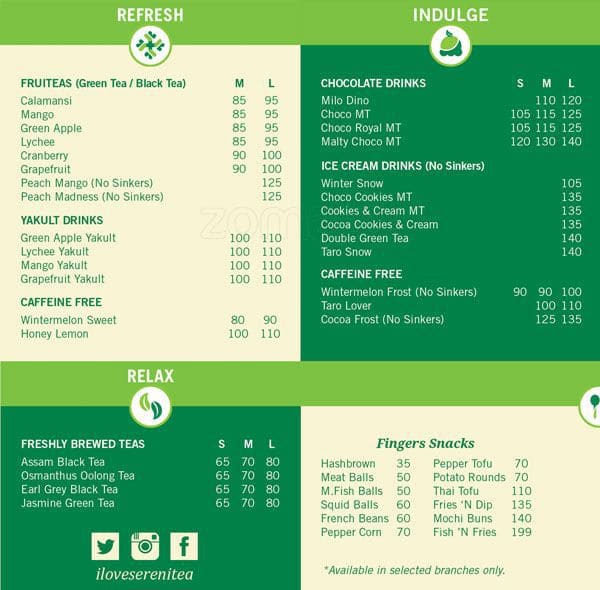 Serenitea Menu, Menu for Serenitea, Ermita, Manila - Zomato Philippines
