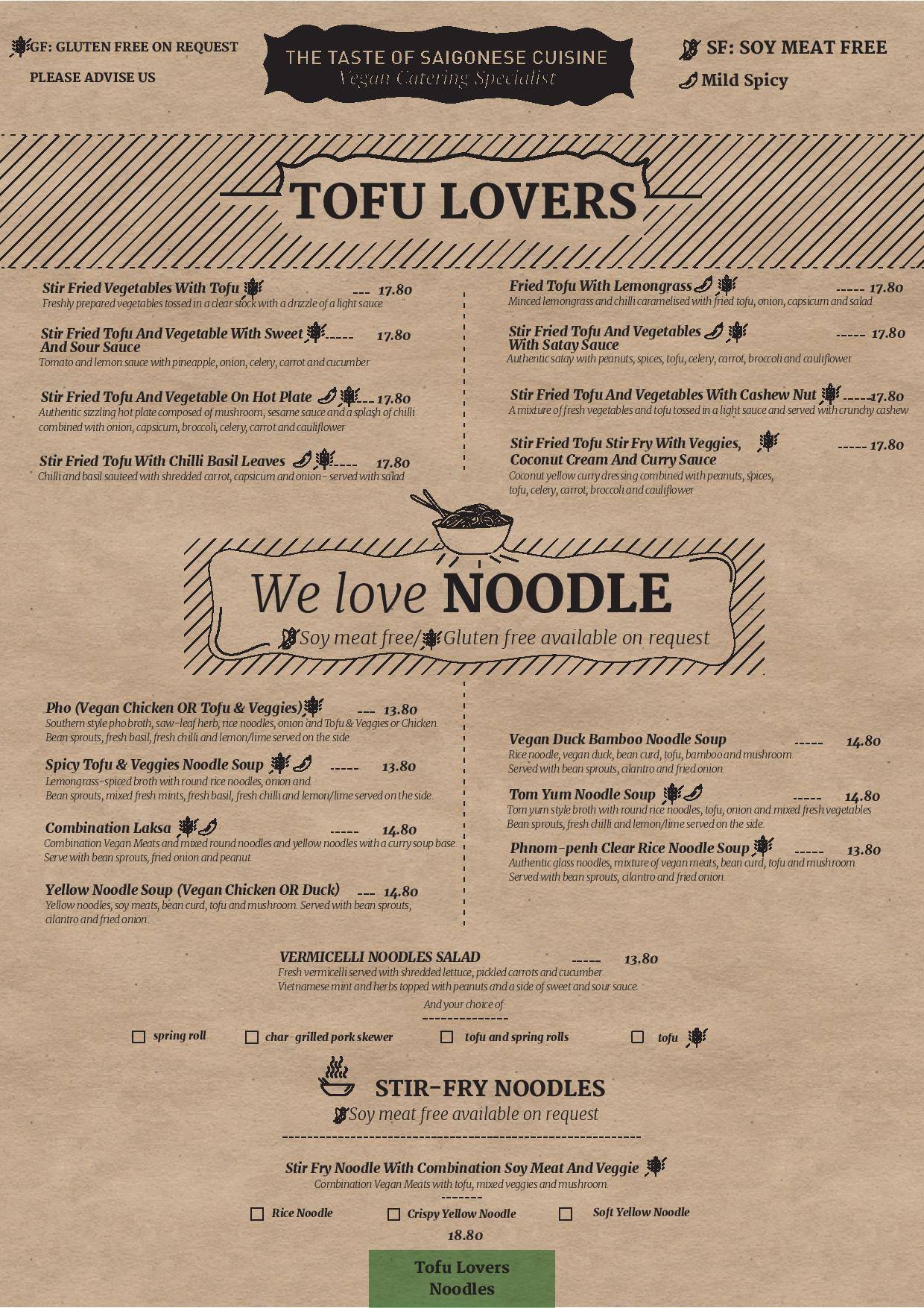 Menu at Golden Lotus Vegan Newtown restaurant, Newtown, 341 King St