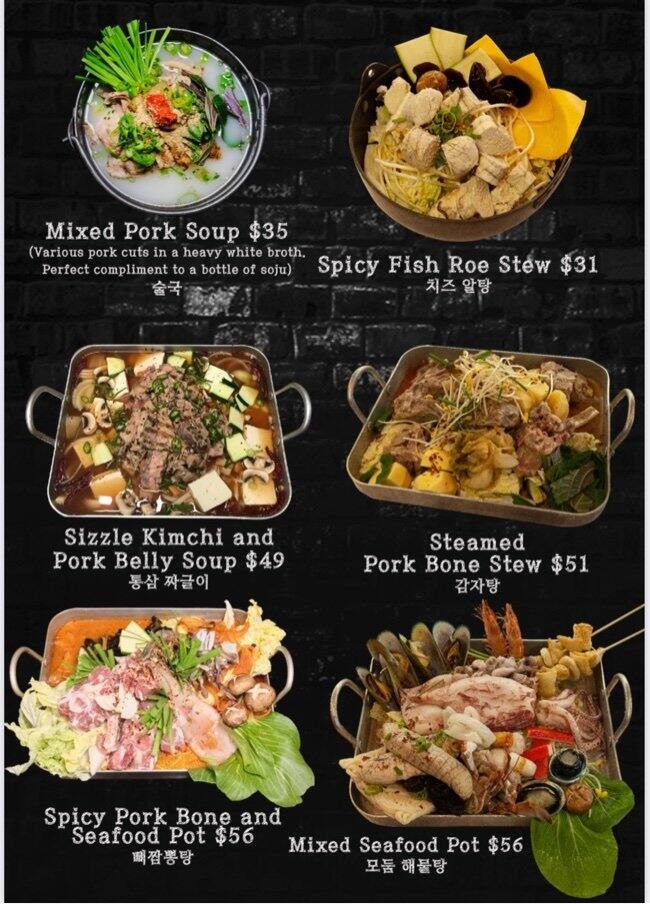 Carta de Obar & OBar Snack, Auckland