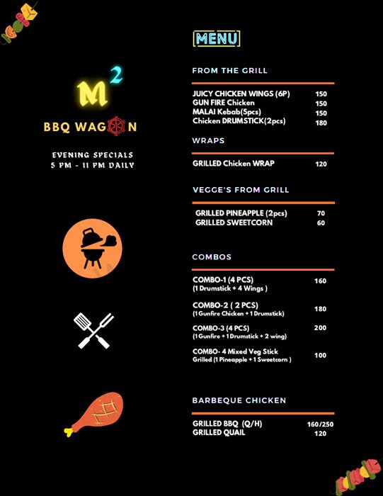 Menu of M Square Barbeque, GST Road, Chennai