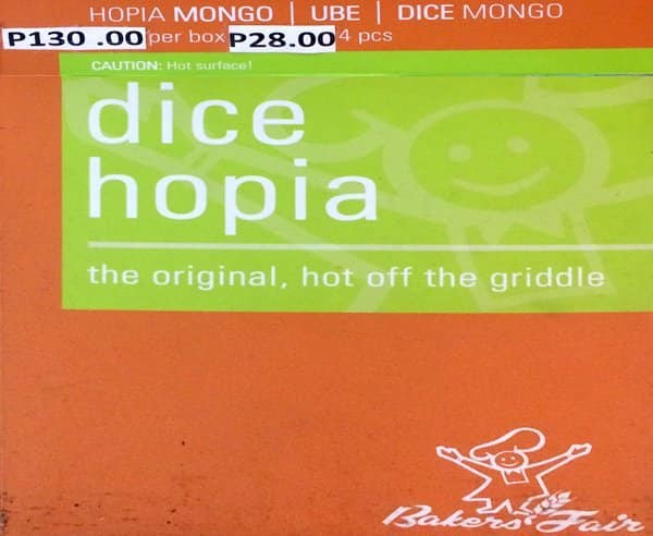 Menu at Baker's Fair, Pasay