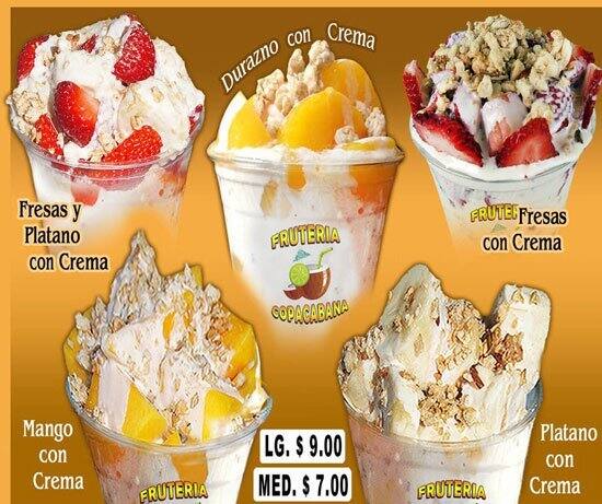 Menu at Fruteria Copacabana pub & bar, National City, Highland Ave