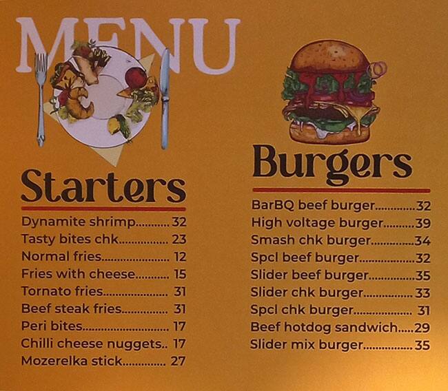 Menu of Traffic, Business Bay, Dubai