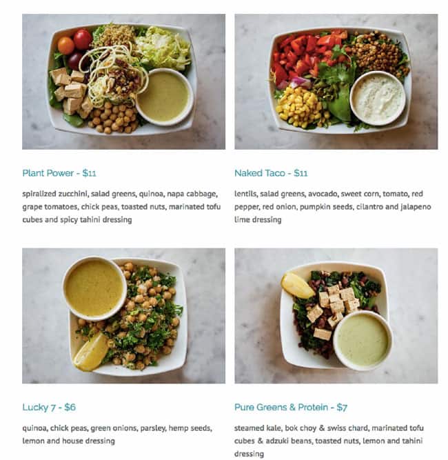 Menu at Fresh cafe, Toronto, 55 Avenue Rd