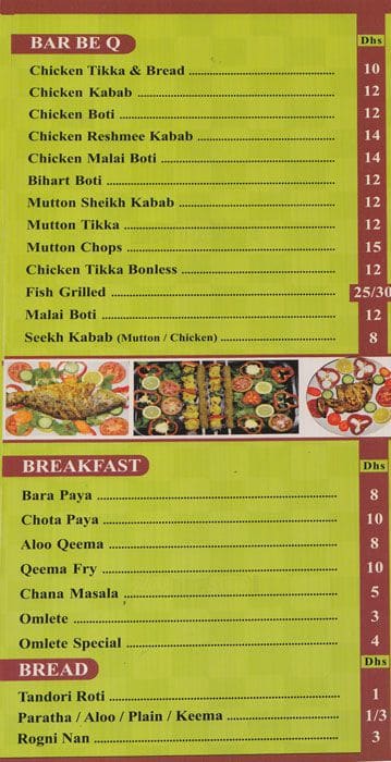 Jumaira Traditional Kitchen Menu - Zomato