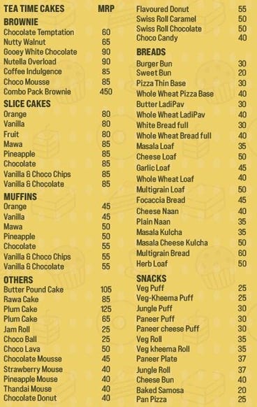 Menu of Florabella Patisserie, Ambernath, Thane