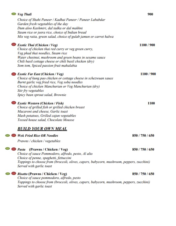 Menu at The Square - Novotel Guwahati GS Road, Guwahati