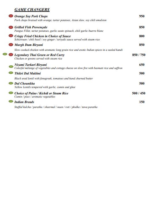 Menu at The Square - Novotel Guwahati GS Road, Guwahati