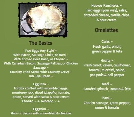 Menu at Madison Park Kitchen restaurant, Forest Park