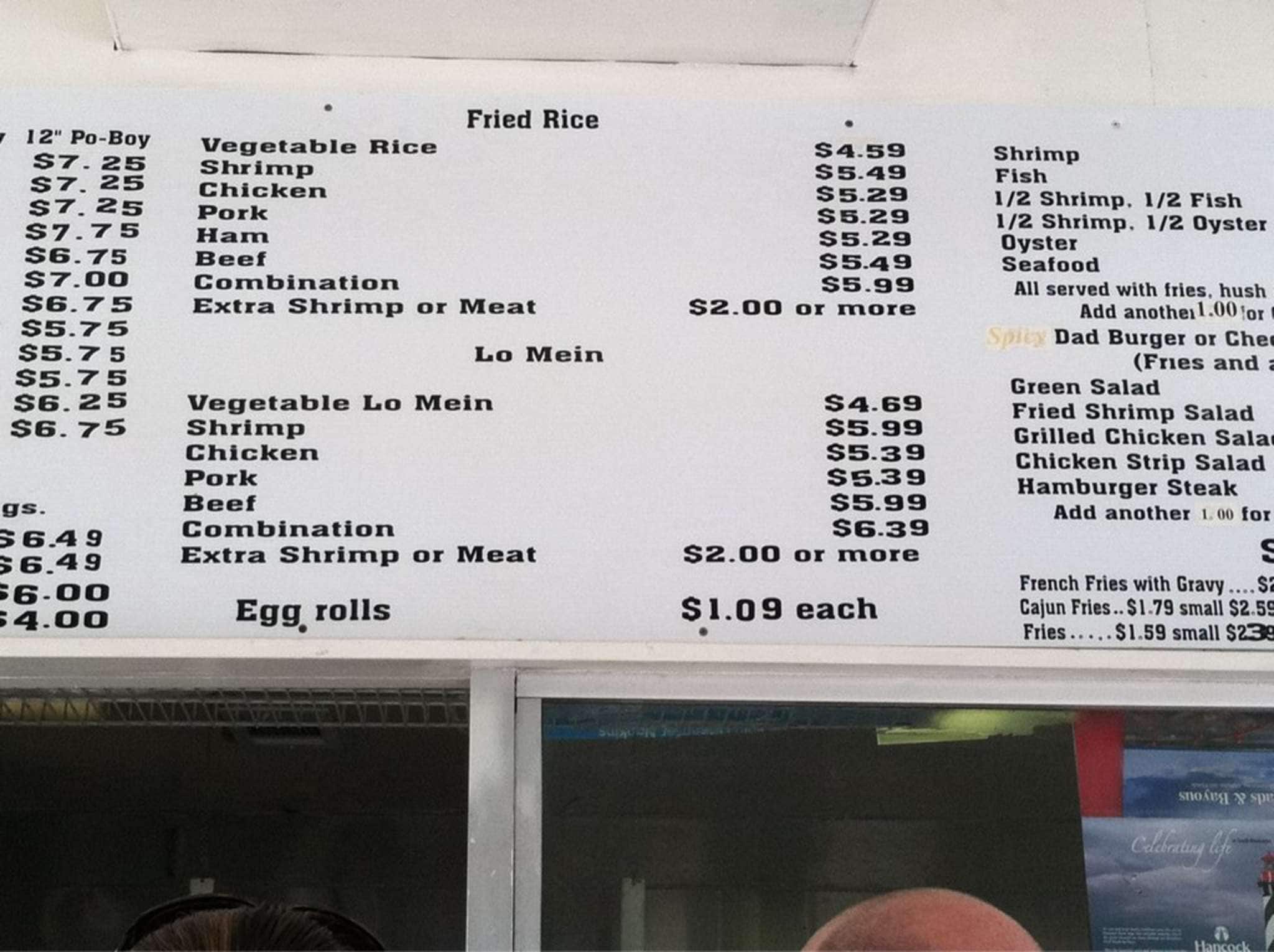 Menu at Ben's Deli fast food, Gulfport