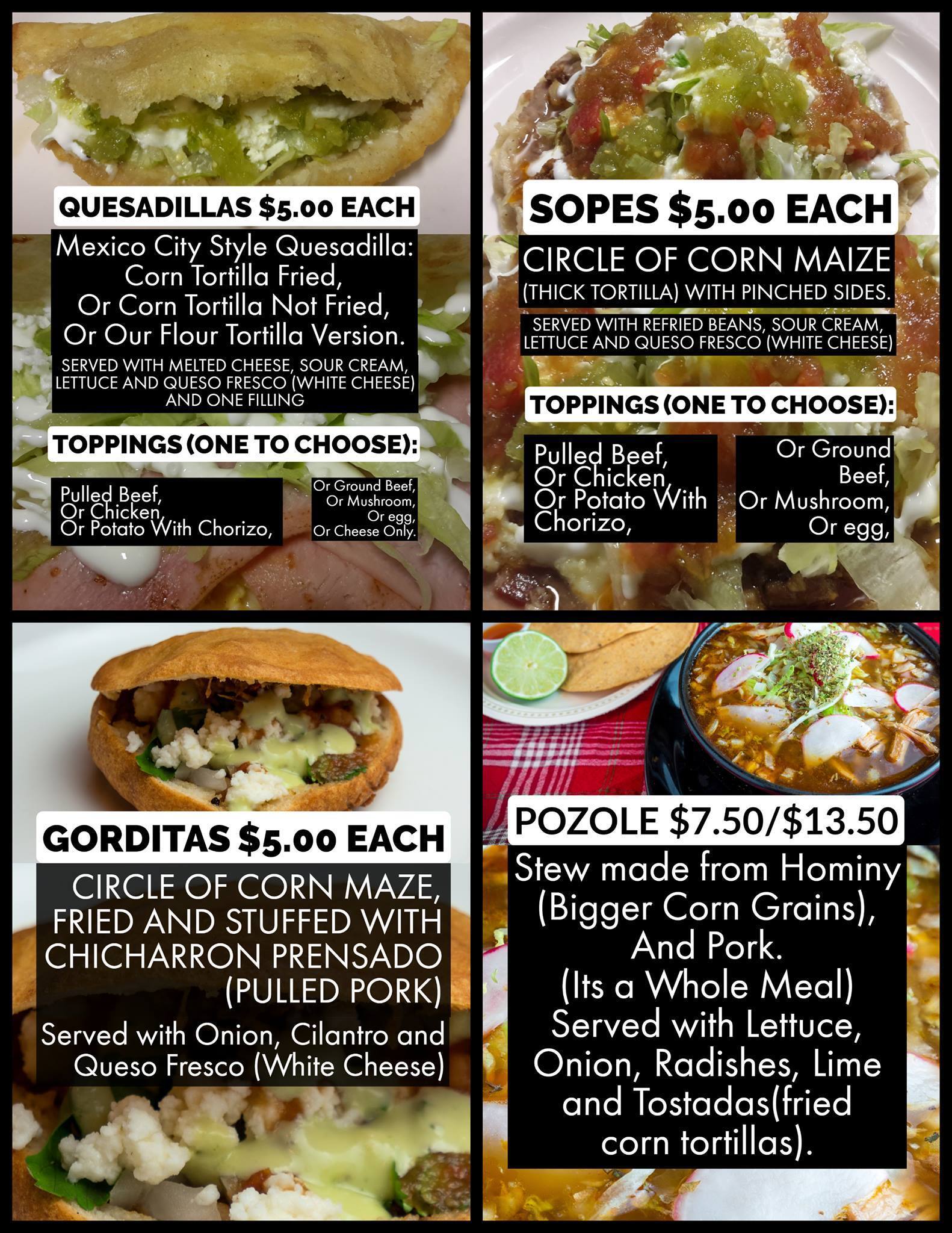 Menu at Fresh-adilla, Fresh Tortilla/Deerfoot Cafe, Calgary