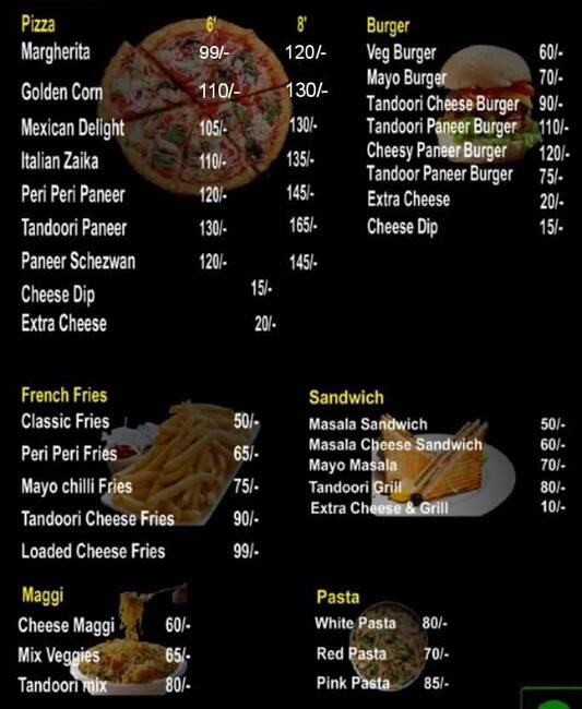 Menu of Cafe Talab, Vasai, Mumbai