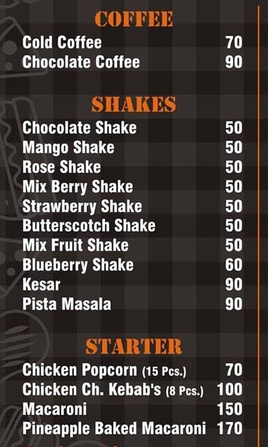 Menu of S S Fast Food, Manek Chowk, Ahmedabad