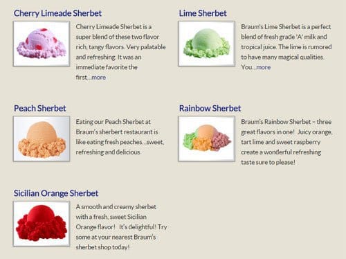 Menu at Braum's fast food, Haltom City, 5608 Denton Hwy