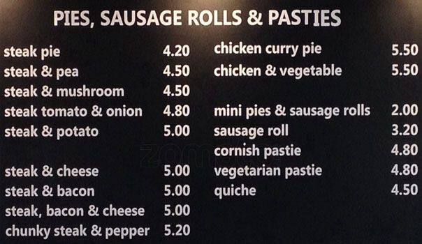 Menu at The Bakehouse, Southport