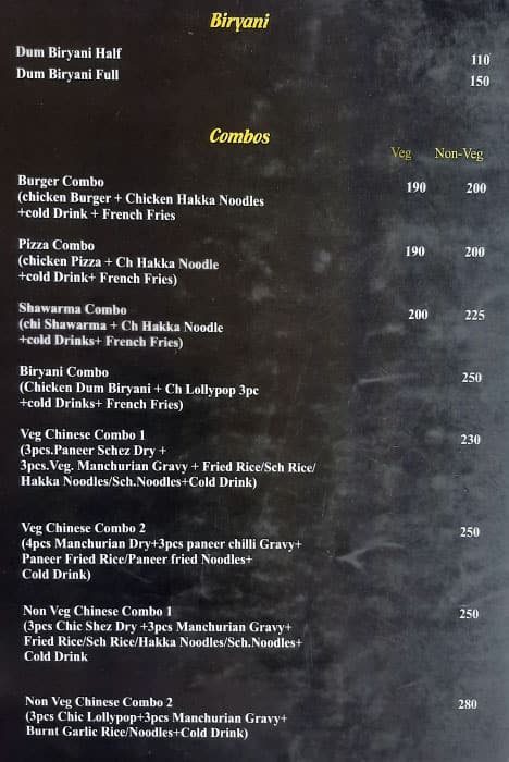 Menu at Rioz Sasa Chillout, Navi Mumbai
