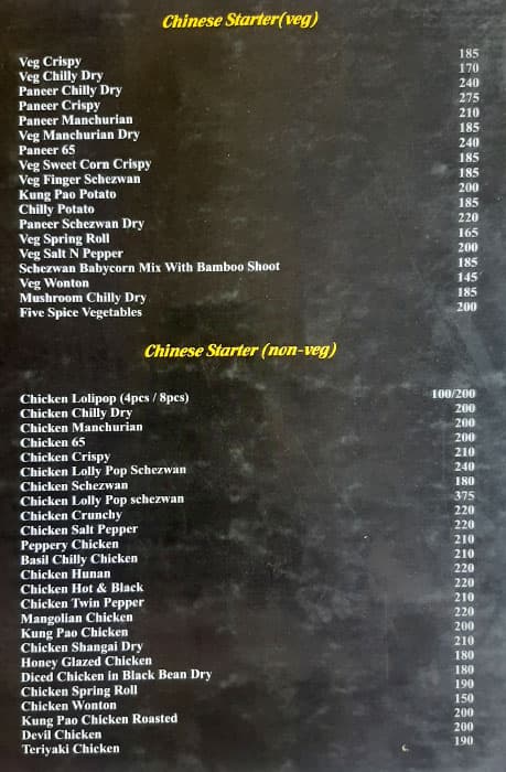 Menu at Rioz Sasa Chillout, Navi Mumbai