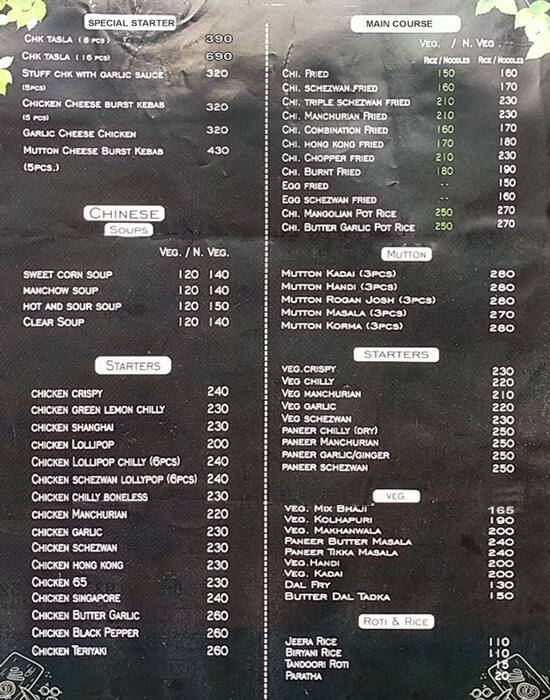 Menu of Biryani By Talhas, Oshiwara, Andheri West, Mumbai