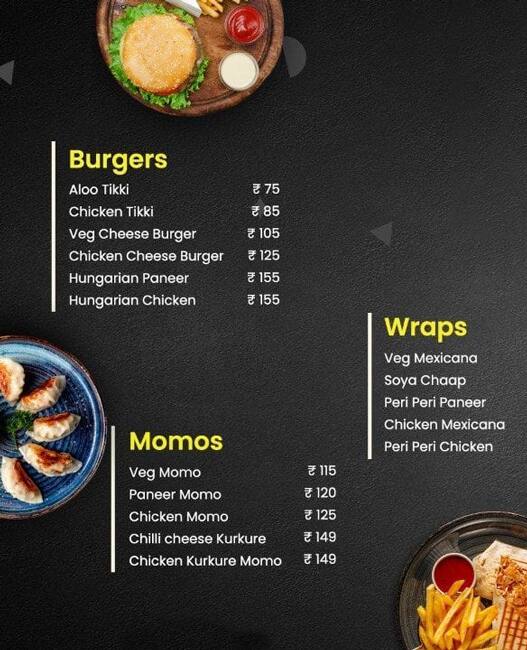 Menu of The New Shop, Sector 41, Noida