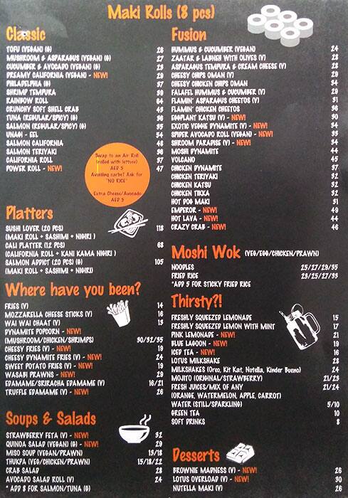 Moshi - Momo & Sushi Menu, Menu for Moshi - Momo & Sushi, Al Barsha ...