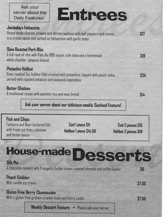 Menu at Milltown Bar & Grill, Richmond