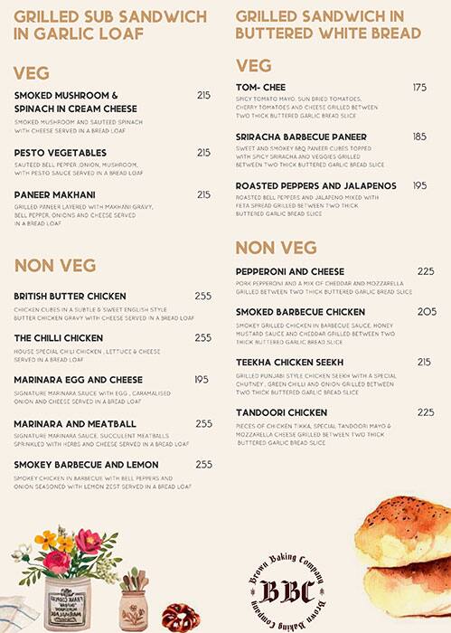 Menu at Grub Hub, Chandigarh