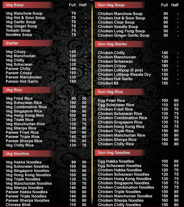 Menu of Anna Snacks & Chinese Corner, Airoli, Navi Mumbai