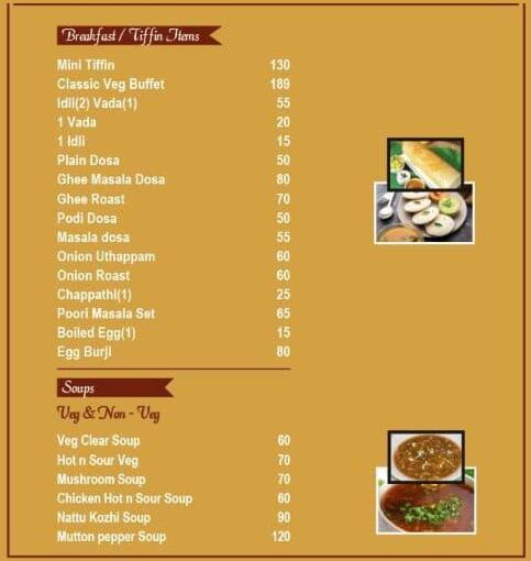 Menu of Desi Flavours, Electronic City, Bangalore
