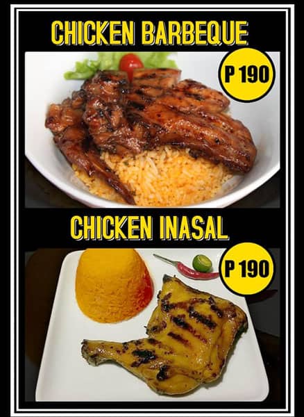 Menu at Heaven's Barbeque, San Juan, Eton 1