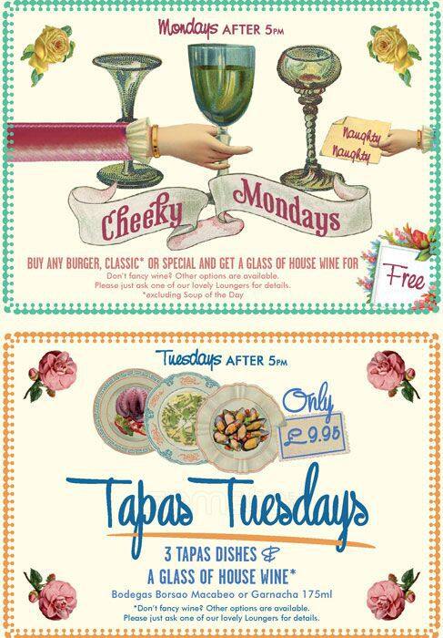 Menu at Loco Lounge pub & bar, Birmingham