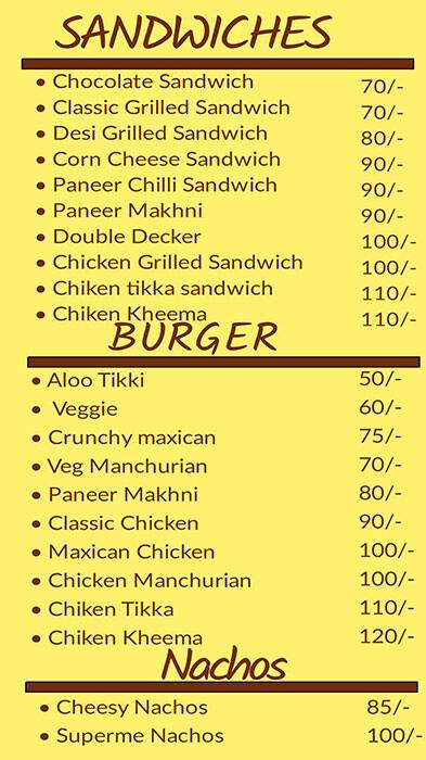 Menu at CAFE AM PM, Pune