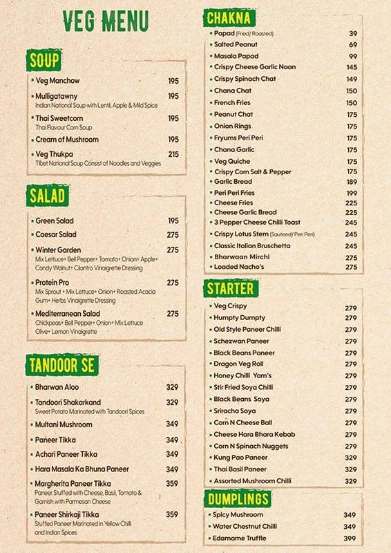Menu of 3 Buddies Bar, Panch Pakhadi, Thane West, Thane