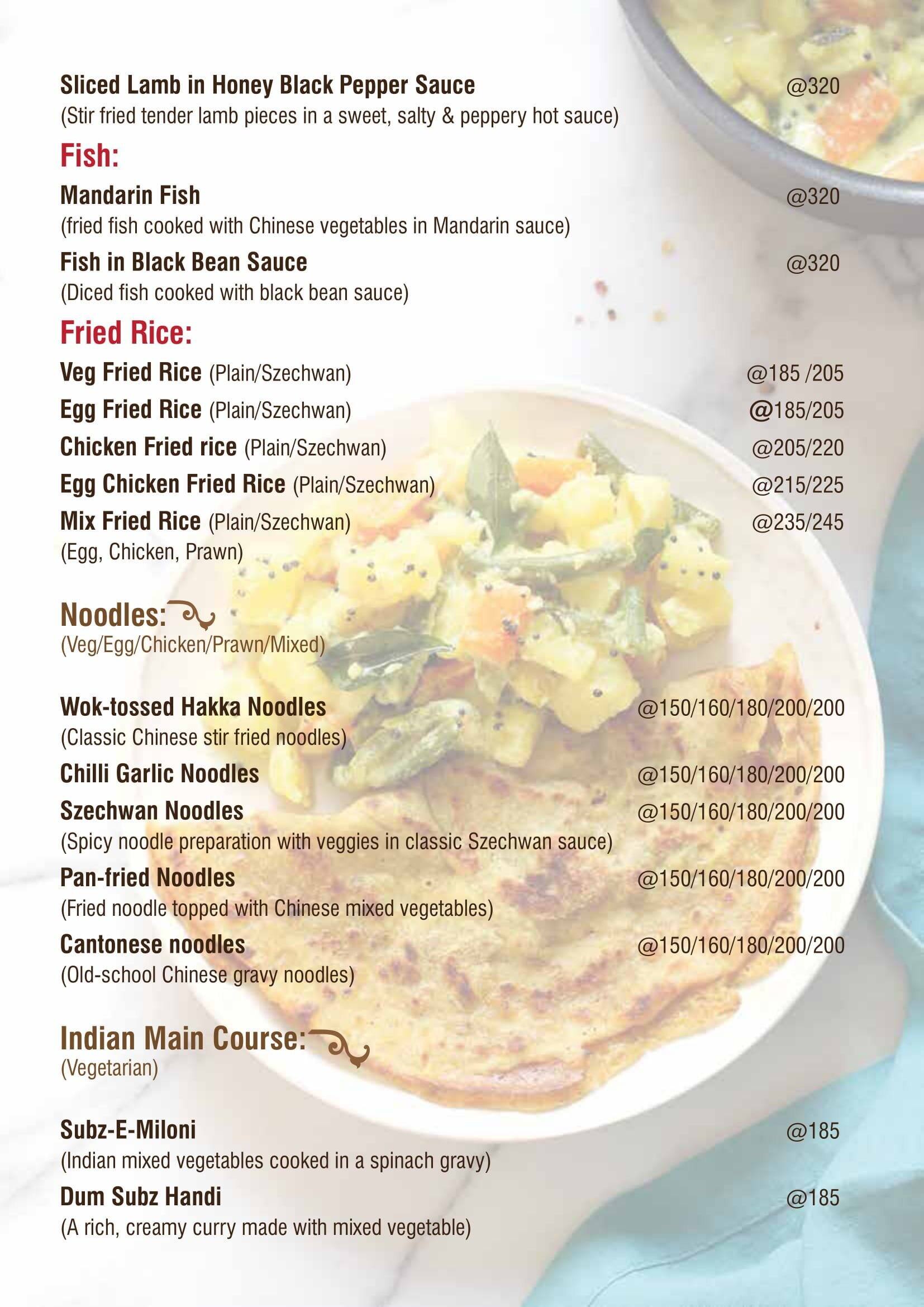 Menu at BREEZE Sky Lounge - Sheesha Hookah, Kolkata