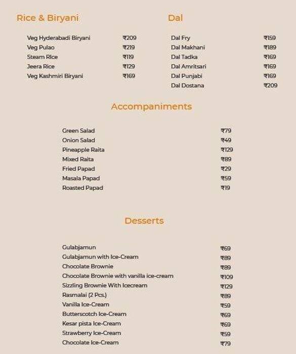 Menu at Titli Restaurant By Jashn, Ranchi
