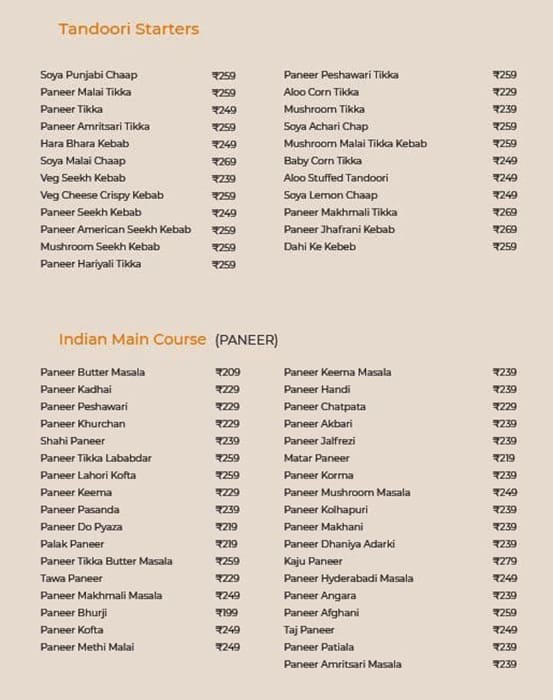 Menu at Titli Restaurant By Jashn, Ranchi