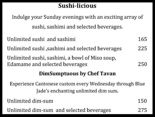 Blue Jade - Ritz-Carlton Menu, Menu for Blue Jade - Ritz-Carlton ...