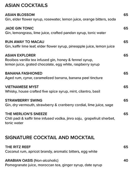 Menu at Viktor Stampfer restaurant, Dubai