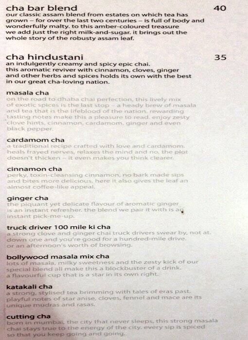 Cha Bar Menu, Menu for Cha Bar, Park Street Area, Kolkata - Zomato