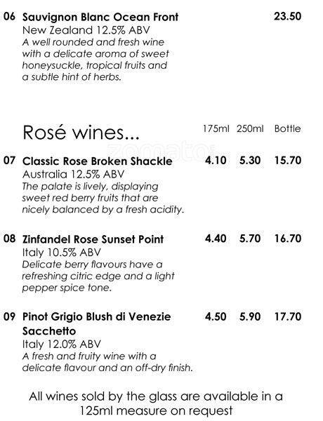 Menu at The Beehive pub & bar, London, 365 Footscray Road