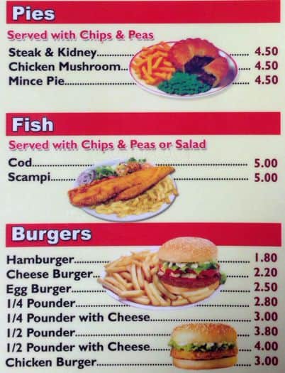 Menu at Enjoy Cafe, Enfield, 310 Baker St