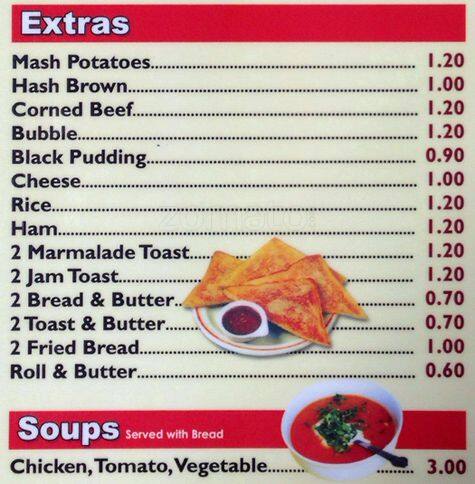 Menu at Enjoy Cafe, Enfield, 310 Baker St