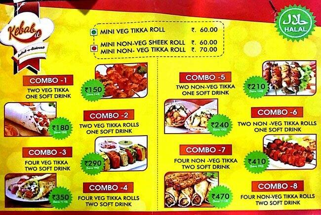 Kebab It Menu, Menu for Kebab It, Besant Nagar, Chennai - Zomato