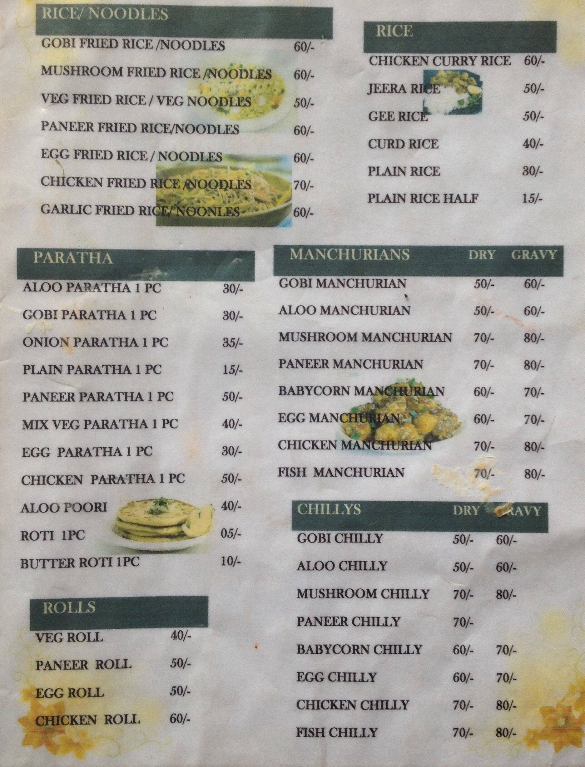 Paratha Point Menu, Menu for Paratha Point, KR Puram, Bangalore - Zomato