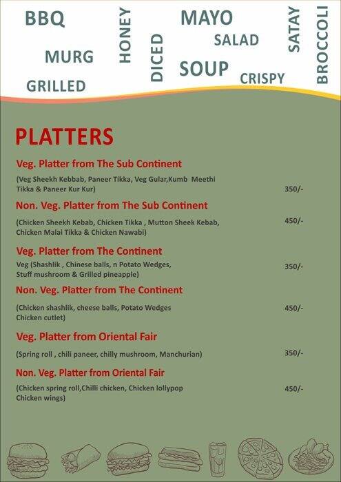 Menu at The Grub House, Faridabad