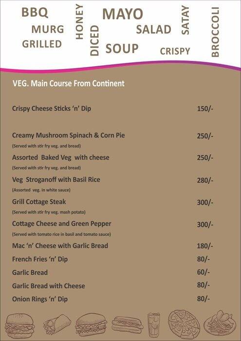 Menu at The Grub House, Faridabad